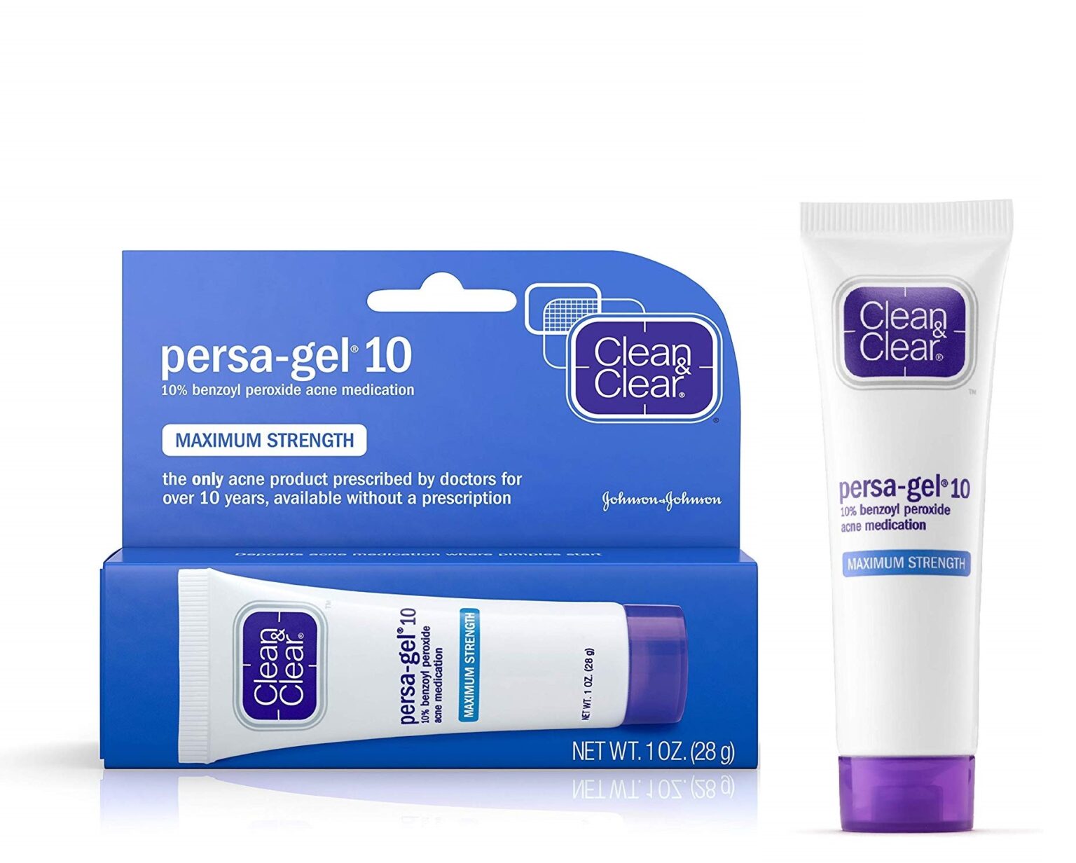 Clean & Clear Persa-gel 10 MAXIMUM STRENGTH for Acne/Spot/pimples ...