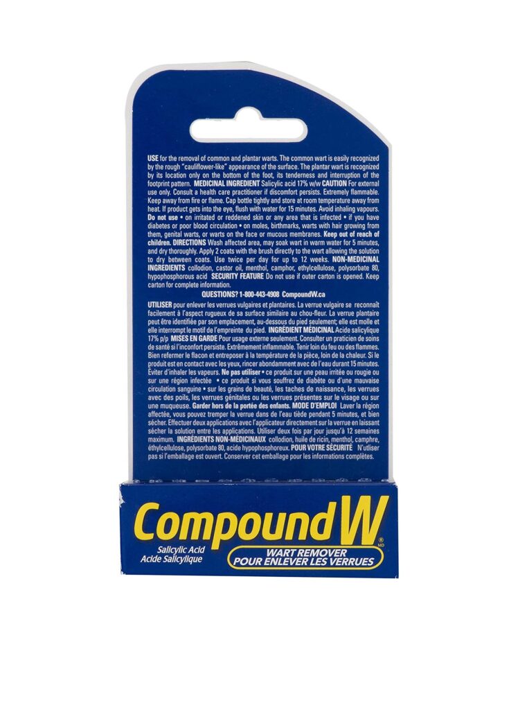 Compound W Fast Acting Wart Removal Liquid Max Strength 0.25 Oz "UK STOCK"