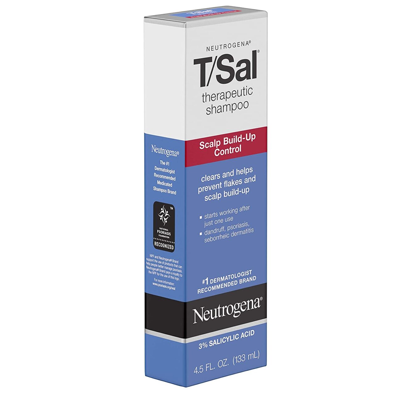 Neutrogena T/Sal Shampoo Scalp Build-Up Control, 4.5 Fl Oz *UK SELLER*