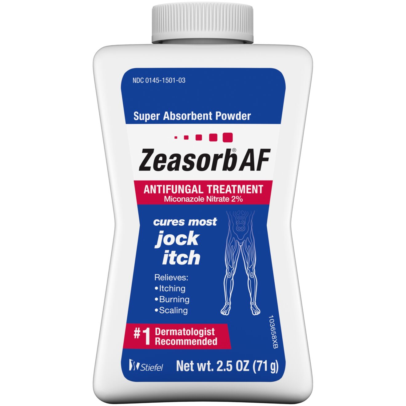 Zeasorb-AF Super Absorbent Antifungal Treatment Powder for Jock Itch ...