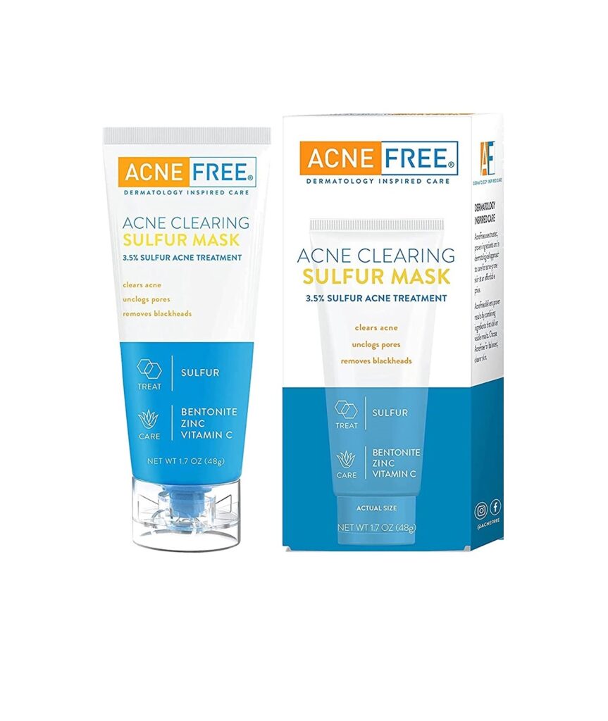 AcneFree Therapeutic Sulfur Mask Acne Treatment UK STOCK